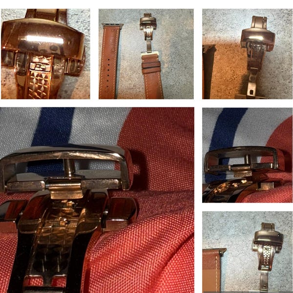 Black Alligator Leather Watch Strap, Choice of Width, Choice Color ...