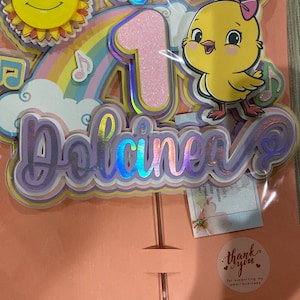 My Little Pony Cake Topper/ Pinkie Pie Cake Topper - Etsy