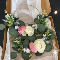 Flower Girl Hoop, Floral Ring. Flower Hoop. Flower Wreath. Bridesmaid ...