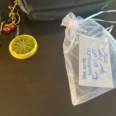 Lemon and Lime Key Chains - Etsy