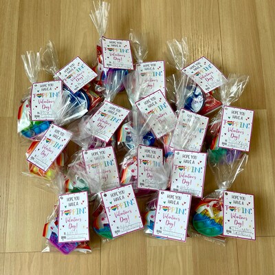 Hope You Have a Poppin' Valentines Day Tag Printable Pop Bubble Fidget ...