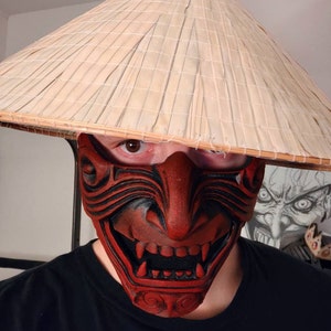 Wolf Mask Wolf Oni Berserk Menpo Mask Samurai Fenrir - Etsy