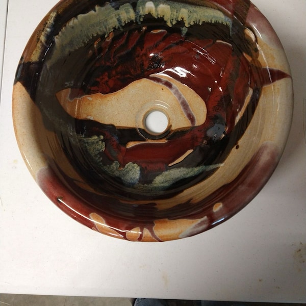 Handmade Pottery Sink for Your Bathroom Remodeling Project drop-in ...
