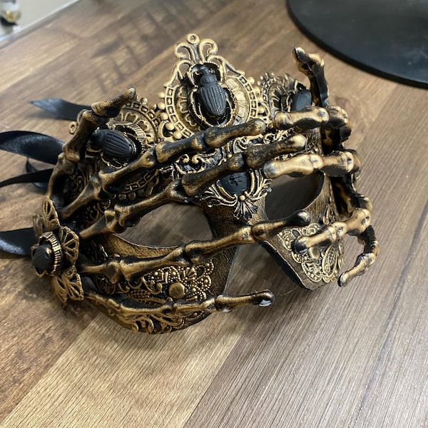 Bird Skull Mask, Gothic Masquerade Mask for Her, Blind Mask, Witch Mask ...