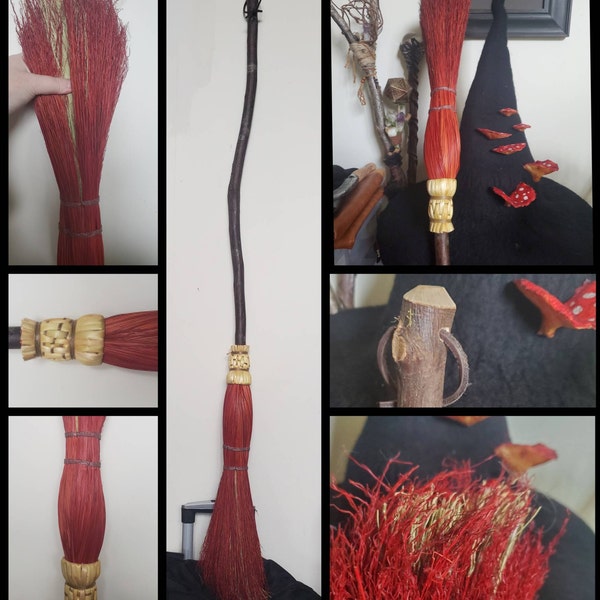 Rustic Jumping Broom Full Size Wedding Broom Ceremonial Jumping Broom ...