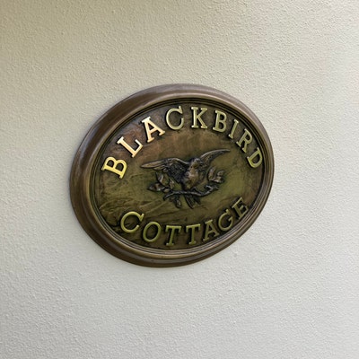 Vintage House Sign.traditional Style English, Country House Wall Plaque ...