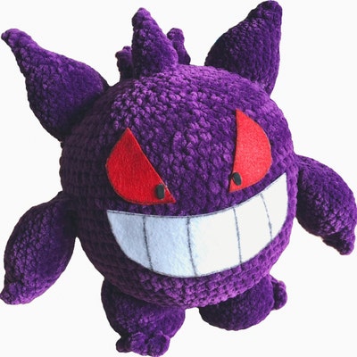 CROCHET PATTERN Gengar Amigurumi Pokemon PDF File - Etsy