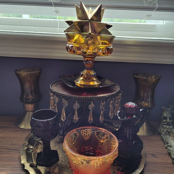 Vintage Golden Green Rose Altar Kit / Cottage Witch / Love Witch Shrine ...