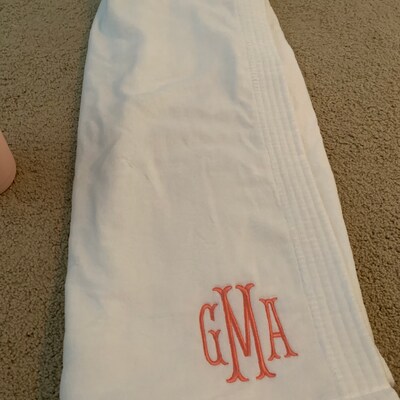 Monogrammed Terry Spa Wrap-bridesmaid Gift-graduation Gift-bachelorette ...