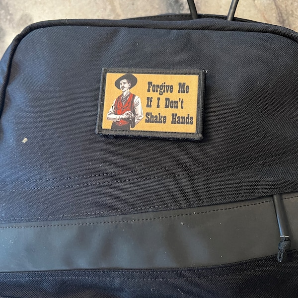 Doc Holiday Morale Patch: Forgive Me Hook and Loop Patch - 2x3" - Etsy