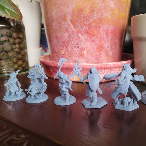 5-for-4 Dnd Party Pack: Custom 3D Printed Miniature Bundle - Tabletop ...