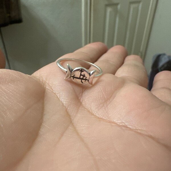 925 Silver Sigil of Lilith Ring,seal Sigil of Lilith Jewelry,mythology ...