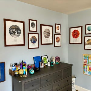 Planet Prints Set of 5 Planet Wall Art, Printable Planet Poster, Print ...