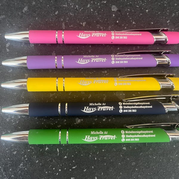 12-500pcs Personalised Pen Engraved Custom Pens Metal Pens Bulk Order ...