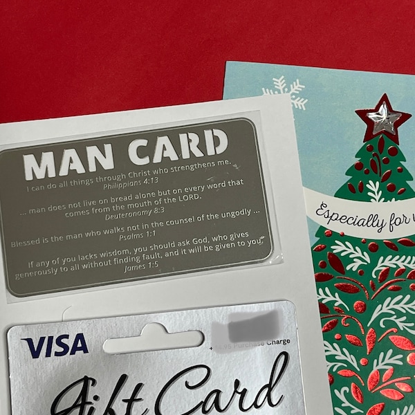 Man Card - Individual Card - Etsy
