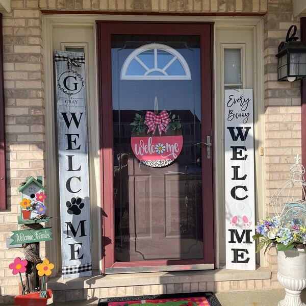 Spring Front Door Decor | Hello Spring Wreath | Spring Wreath | Daisy ...