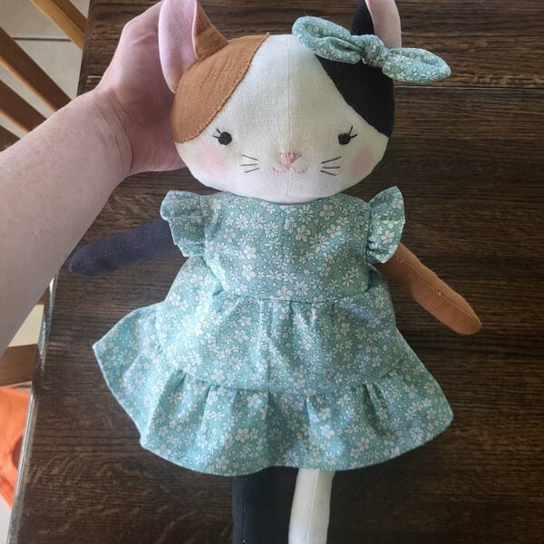 Cat Sewing Pattern PDF Make More Than One Type of Cloth Cat Doll ...