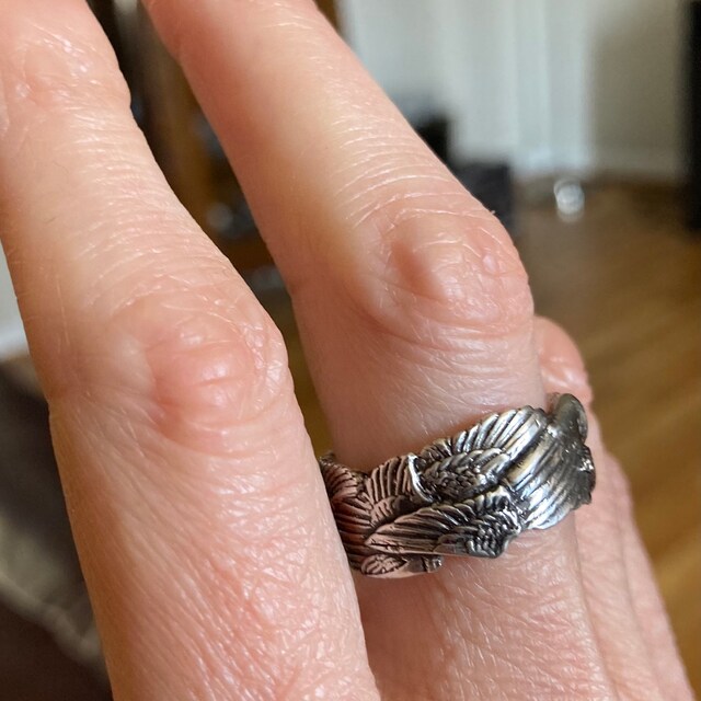 Angel Wings Ring, Angel Wing Silver Ring, Angel Wing Jewelry Angel Wings Ring, Angel Wing Silver Ring, Angel Wing Jewelry