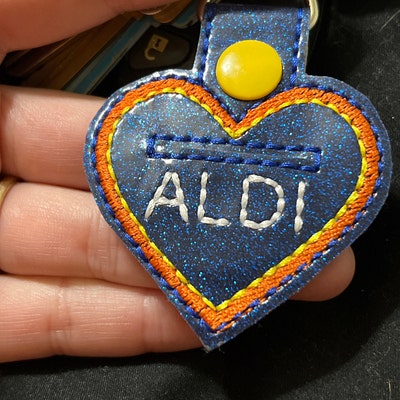ALDI Quarter Keeper Key Chain, Lover Aldi Quarter Holder Key Fob, Coin ...