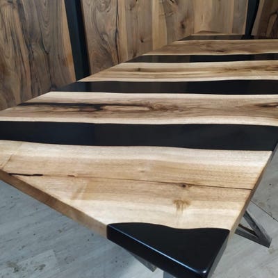 Round Epoxy Table, Round Coffee Table, Round Live Edge Coffee Table ...