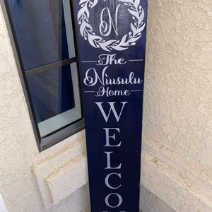 Hello Cursive Welcome Porch Sign Summer Sign Spring Sign - Etsy