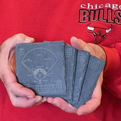 Greatest LSU Football Plays: Slate Coasters set of 4 - Etsy