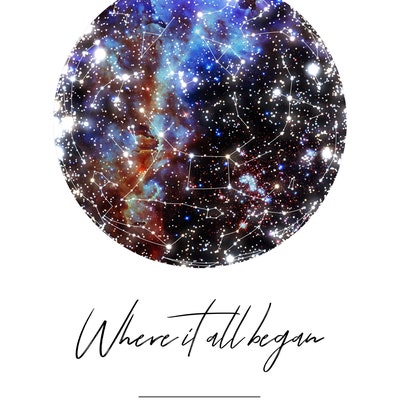 Custom Night Sky Star Map by Date Printable Wedding Gift - Etsy