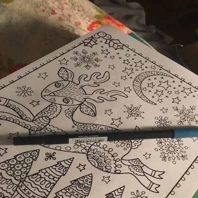 Winter Woodland Wonderland Coloring Book Digital, Printable, Christmas ...