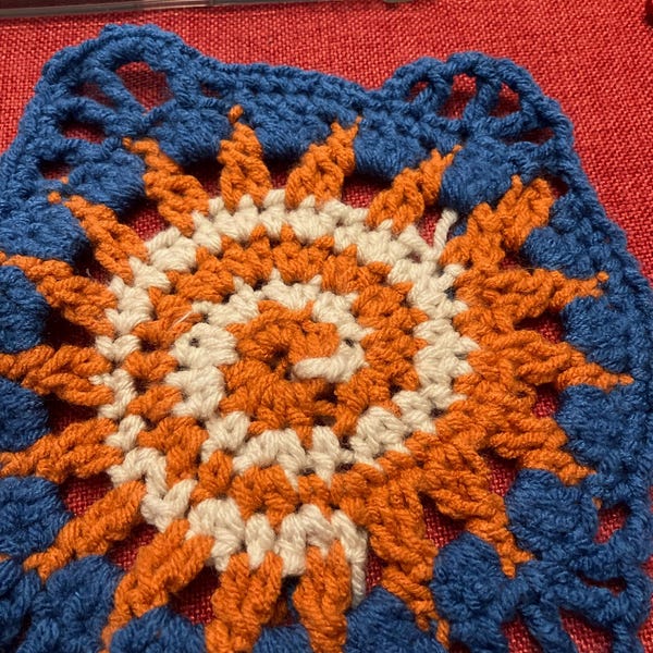 Sun and Moon Granny Square Crochet Pattern: Solar Eclipse Flower (PDF ...