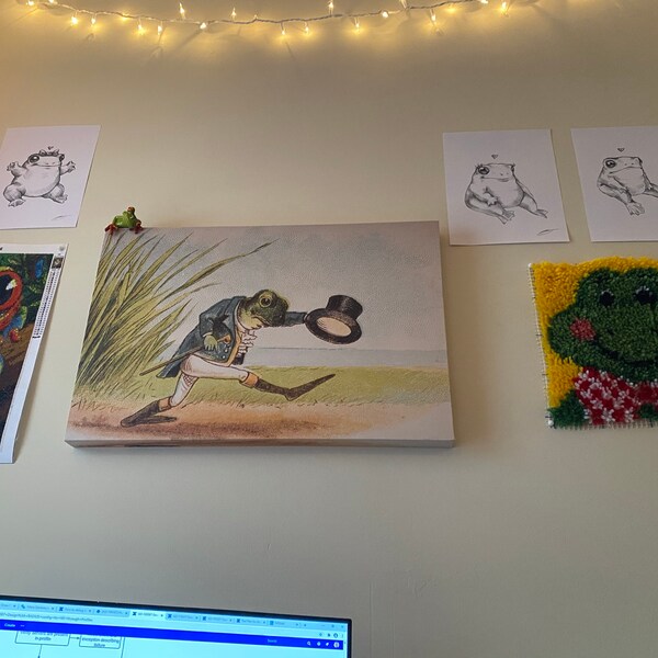 Fat Little Toad - Sketch Drawing Illustration - 8.5 X 11 Animal Art ...