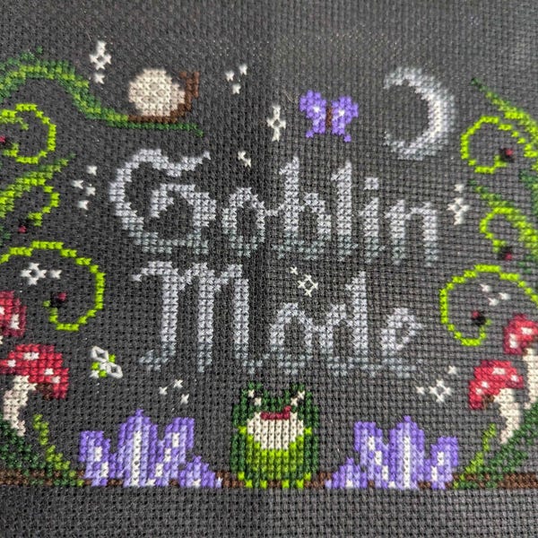 Goth Stitch-a-long Temperature Cabinet 2025 PDF Gothic Cross Stitch ...