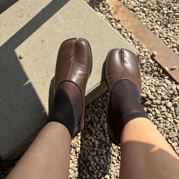 Women Eco Friendly Split Toe Tabi Ballet Flats | Vintage Foldable Tabis ...