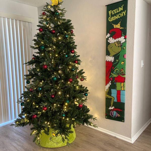 Grinch Star Christmas Tree Topper 5 and 8 Inch - USA Shipped - Multiple ...