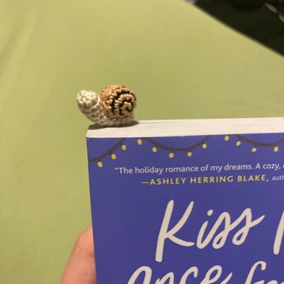 Snail Bookmark // Cottagecore Nature Crochet Bookmark READY TO SHIP - Etsy