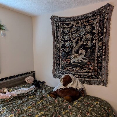 Trendy Aesthetic Boho Rug Indie Floral Aesthetic Living Room Danish ...