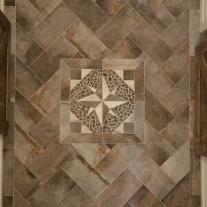 21 7/8 X 15 7/8 Tile Medallion Daltile Sandalo & | Etsy