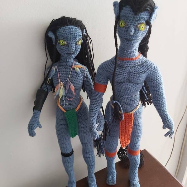 PDF Avatar and Neytiri Pandora (man and Girl Body) Crochet Pattern - Etsy