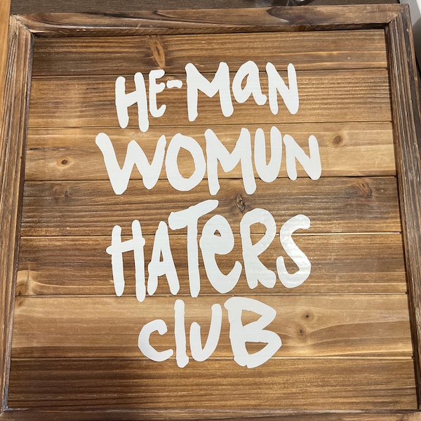 He Man Women Haters Club Vinyl Decal, Little Rascals Inspired - Etsy