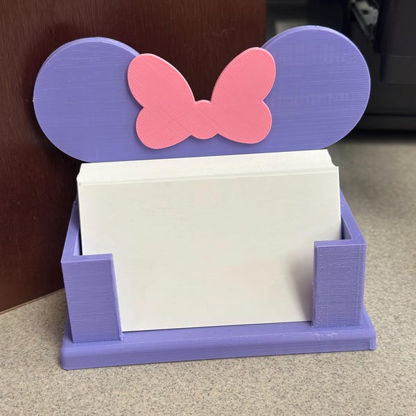 Mickey Mouse 3D Printed Disney Sticky Note Holder for Desk, Work ...