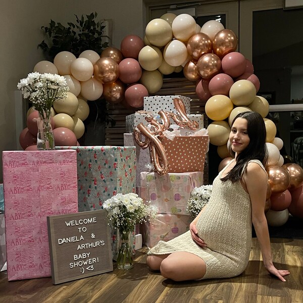 102/127 Pcs Doubled Balloons Garland Arch Apricot Cream Balloon Kit ...