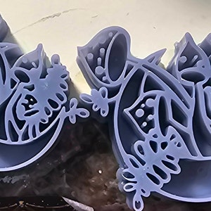 Flower Meadow Rubber Texture Matpolymer Clay Toolsearring Makinghand ...