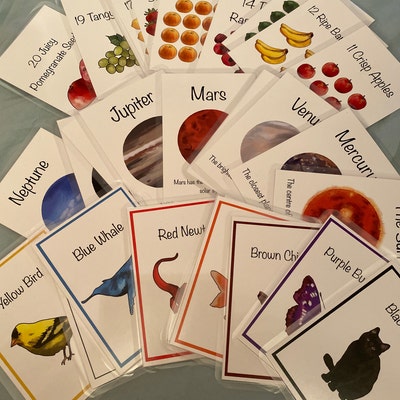 Printable Space Facts Flashcards Teaching Learning - Etsy UK