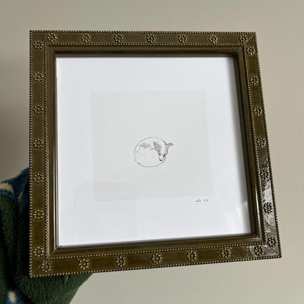 Vintage Style Picture Frame Antique Tin Glossy Embossed Flower Retro ...