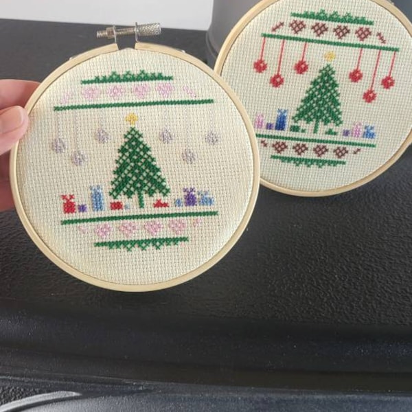 Christmas Tree Cross Stitch Pattern, Christmas Ornament Cross Stitch ...
