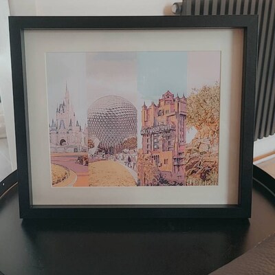 The Magic Kingdom Watercolour Print Disney Print Magic - Etsy