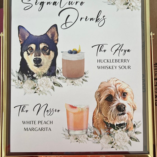 Signature Drink Sign Dog, Signature Drink Sign Dogs, Signature Drink ...