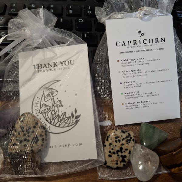 Menopause Crystal Set // Middle Age Gemstone Gift Set, Menopause Tumble ...