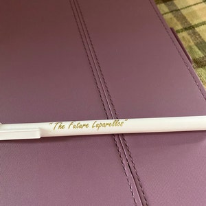 Custom Personalized Clear Stick Pens With Matching Trim & - Etsy