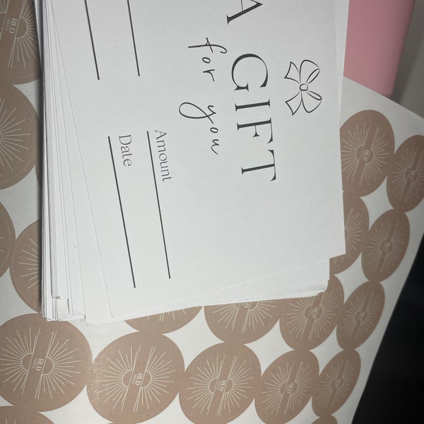 Personalised A6 Gift Vouchers | A6 Gift Certificates | Gift Vouchers ...