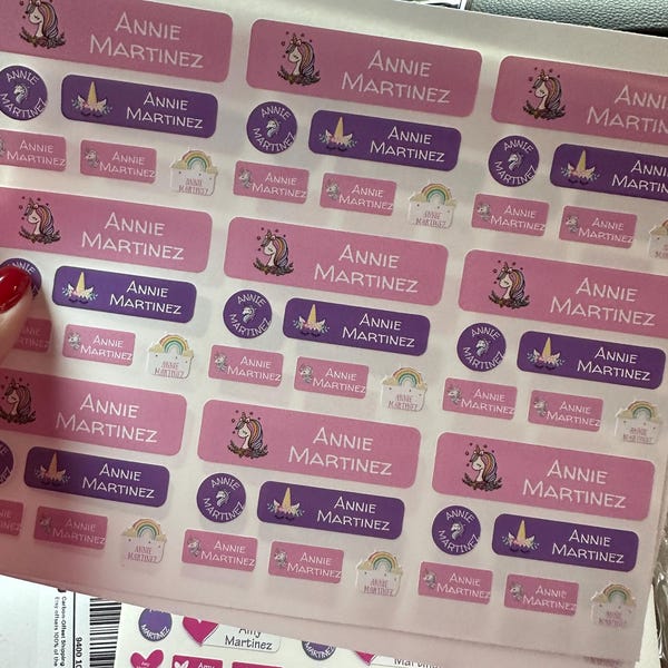 108 Waterproof Daycare Labels - Dishwasher Safe Stickers - Name ...